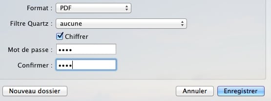 Créez un fichier PDF chiffré
