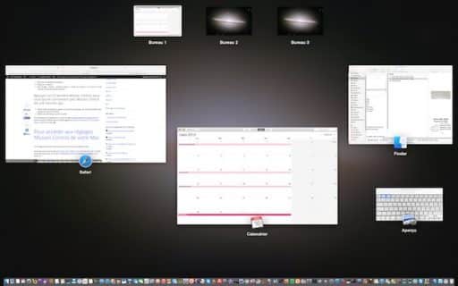 Raccourci Mission Control avec la touche F3 sur Mac
