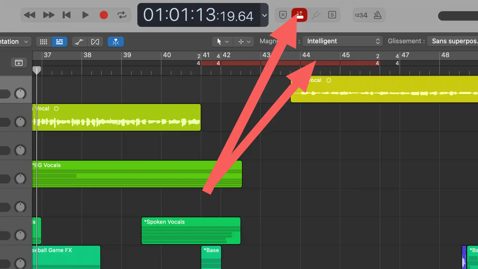Glossaire Home Studio : L'autopunch dans Logic Pro