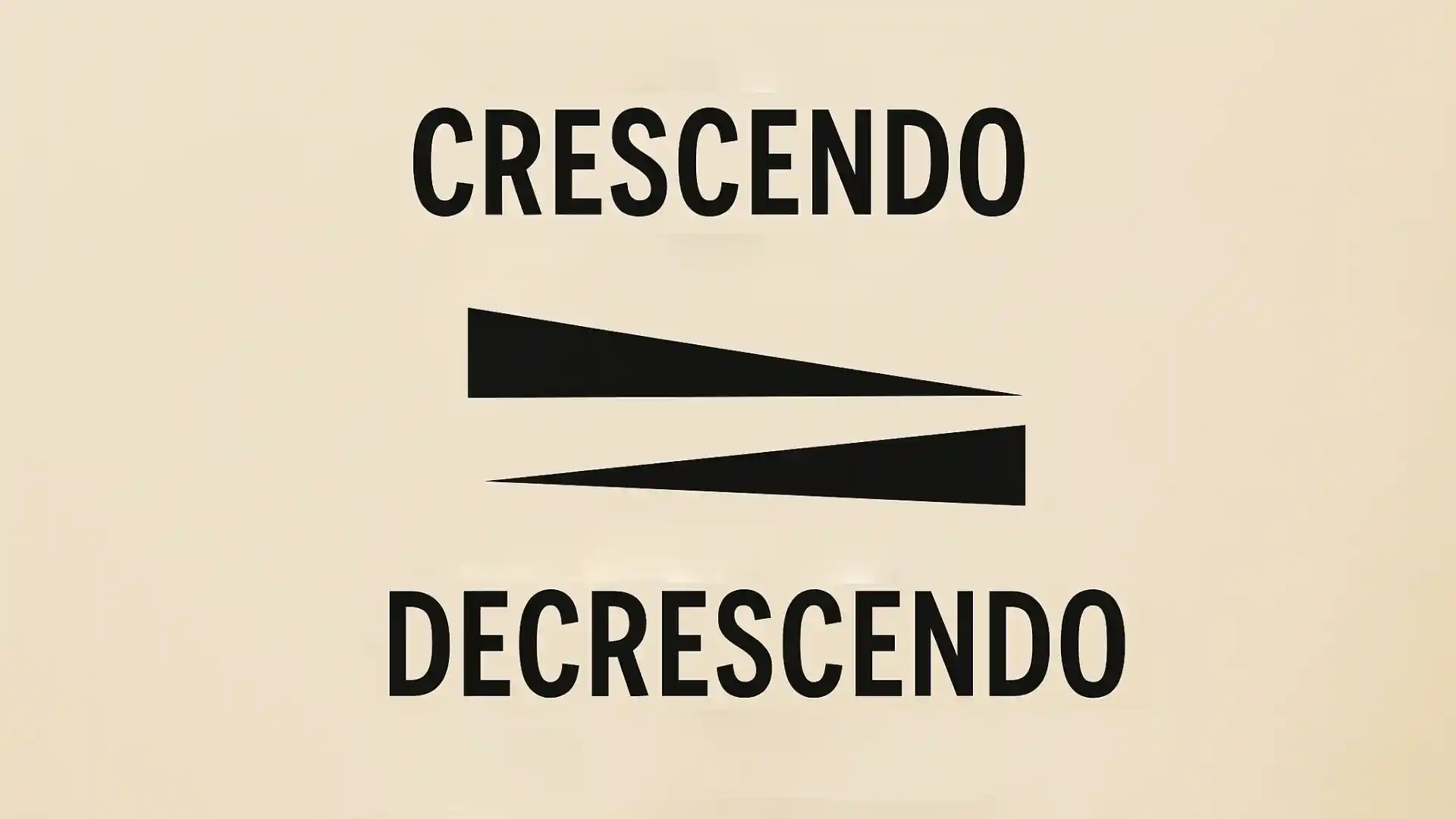 Glossaire Musique : Crescendo / Decrescendo, définition